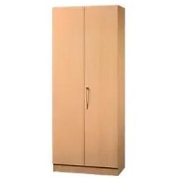 Hammerbacher Future Schrank Melaminharzbeschichtete Spanplatte 4 Fachböden abschließbar 800 x 420 x 2.004 mm Buche Braun