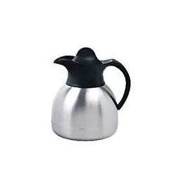 Thermosflasche Edelstahl 0,6 l Silber, Schwarz