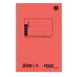 URSUS Style Notizbuch Spezial Karriert Spiralbindung Pressspankarton Orange Nicht perforiert 96 Seiten 48 Blatt