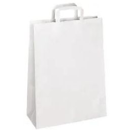 RAJA Tragetasche Papier Weiß 12 x 40 x 32 cm 250 Stück