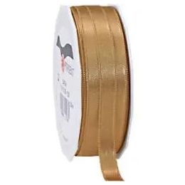 PR&Auml;SENT PRAESENT Doppelsatin 7181025-634 Gold 10 mm x 25 m 2 St&uuml;ck