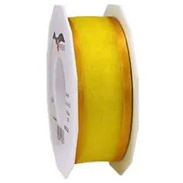 PRÄSENT PRAESENT Organza 4834025-605 Gelb 40 mm x 25 m 2 Stück