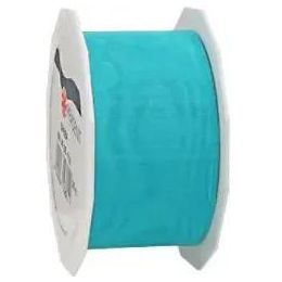PRÄSENT PRAESENT Organza 6014025-703 Türkis 40 mm x 25 m 3 Stück