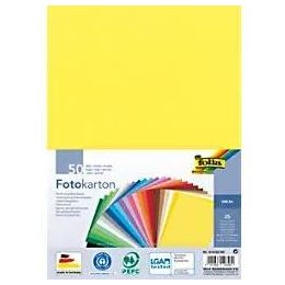 Folia DIN A4 Farbiges Papier Farbig sortiert 300 g/m2 50 Blatt