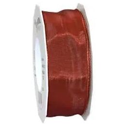 PR&Auml;SENT PRAESENT Seidenband 4644025-233 Zimt 40 mm x 25 m 2 St&uuml;ck