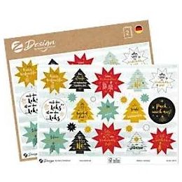 Avery Zweckform Papier Weihnachtssticker 18,5 cm 46 Stück