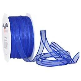 PR&Auml;SENT PRAESENT Organza 4831050-614 Royalblau 10 mm x 50 m 1 St&uuml;ck