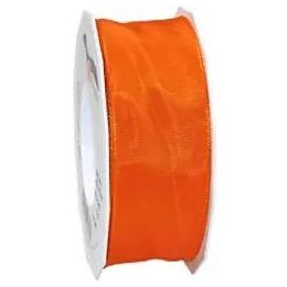 PRÄSENT PRAESENT Seidenband 4644025-629 tangerine 40 mm x 25 m 2 Stück