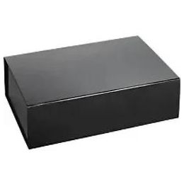 RAJA Geschenkbox Karton, Glanzlackpapier 230 (B) x 100 (T) x 330 (H) mm Schwarz 10 Stück
