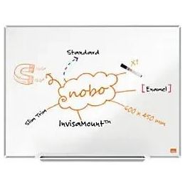 NOBO Impression Pro Whiteboard Wandmontiert Magnetisch Emaille Einseitig 60 (B) x 45 (H) cm