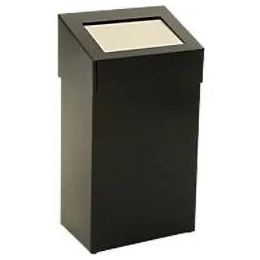 DutchDesign Papierkorb Pulverbeschichtetes Aluminium 18 L 27,7 (B) x 17 (T) x 50 (H) cm Schwarz