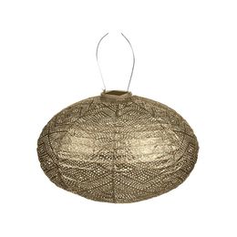 Lumiz LED-Solarlaterne ''Ikat Oval'' in Gold - (H)27 x Ø 40 cm - 10% | Lichterketten-dekobeleuchtung