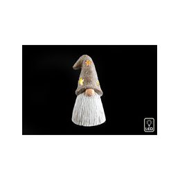 SiL Interiors LED-Dekoleuchte ''Santa'' in Weiß/ Hellbraun - (B)11 x (H)19,5 x (T)10 cm - 18% | Lichterketten-dekobeleuchtung