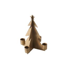 Boltze Kerzenleuchter "Firlo" in Gold - (H)17,5 x Ø 14,5 cm - 33% | Kerzen-vasen