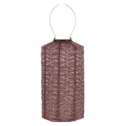 Lumiz LED-Solarlaterne ''Folia Cylinder'' in Hellbraun - (H)33 x Ø 18 cm - 12% | Lichterketten-dekobeleuchtung
