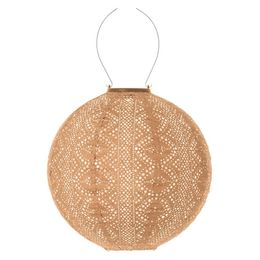Lumiz LED-Solarlaterne ''Lace Rond'' in Apricot - Ø 30 cm - 11% | Lichterketten-dekobeleuchtung