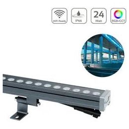MiBoxer 24W RGB+CCT LED Wallwasher 99cm WiFi Fassadenstrahler 24/48V IP66 RL5-24