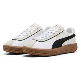 Sneaker Puma "CLUB KLASSIKA", Gr. 37,5, Puma weiß, Puma schwarz, warm weiß, Leder, sportlich, Schuhe