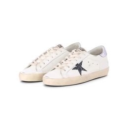 Golden Goose Deluxe Brand Golden Goose Low-Top Sneaker - Super Star Leather Sneakers Blue And White - Gr. 41 (EU) - in Wei&szlig; - f&uuml;r Damen