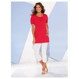 Longshirt Classic Basics "Longshirt", Damen, Gr. 56, lila (erdbeere), 100% Baumwolle, unifarben, Rundhals, Kurzarm, Shirts