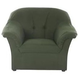 Sessel DOMO collection "Pegnitz zeitlos, elegant und bequem", gr&uuml;n, B:105cm H:82cm T:82cm, 100% Polyester, Sessel, Sessel