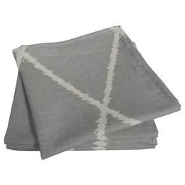 Stoffserviette ADAM "Casket Valdelana Light" Gr. 1, grau (dunkelgrau), B:30cm L:30cm, Obermaterial: 100% Baumwolle, Servietten