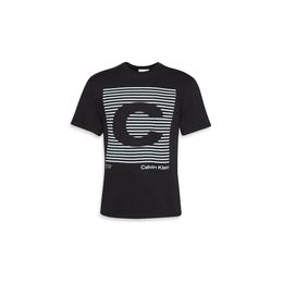 Calvin Klein Jeans T-Shirt Herren Gr&ouml;&szlig;e L schwarz / wei&szlig;