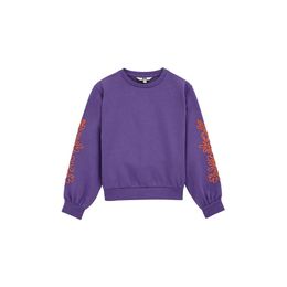 WE Fashion Sweatshirt Mädchen Größe 122/128 lila / dunkelorange