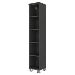 Midischrank Welltime "Catania", grau (graphit), B:25cm H:130cm T:25cm, Schränke, Bad-Midischrank, stehende und hängende Montage möglich
