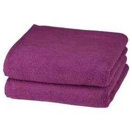 Handtuch Ross "Sensual 9000", pink (fuchsia), B:50cm L:100cm, Frottier, Obermaterial: 100% Baumwolle, Handtücher (Packung), mit Aloe-Vera-Öl veredelt