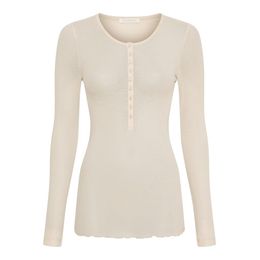 Seamless Basic Shirt 'Granddad' Damen Gr&ouml;&szlig;e S/M beige