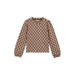 WE Fashion Sweatshirt Mädchen Größe 98/104 beige / schoko