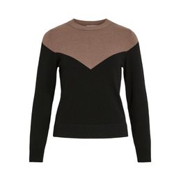 Vila Pullover 'VIKerry' Damen Größe XL mokka / schwarz