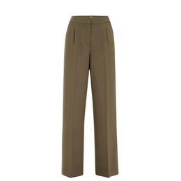 WE Fashion Pleat-Front Pants female Green size 40