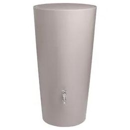 Regenwassertank ARVES, braun (mocca), H:110cm Ø:60cm, Kunststoff, Regentonnen