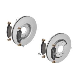 ATE Bremsensatz, Scheibenbremse vorne rechts links belüftet 266mm für PEUGEOT CITROËN VAUXHALL OPEL 4249G1 1629058880 1611140680 1420-21806