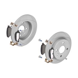 ATE Bremsensatz-Hinterachse PowerDisc / Standard Bremsensatz, Scheibenbremse hinten rechts links voll 240mm f&uuml;r KIA VAUXHALL OPEL CHEVROLET 9196587 56