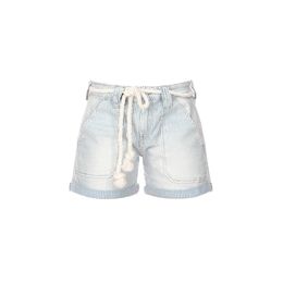 Le Temps Des Cerises Shorts 'BLOOM' Damen Größe 34 hellblau / weiß