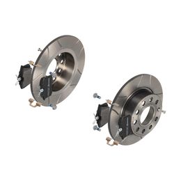 Brembo Bremsensatz-Hinterachse MAX LINE / STANDARD Bremsensatz, Scheibenbremse hinten rechts links Geschlitzt 253mm f&uuml;r SKODA VW SEAT PEUGEOT (FAW) (S