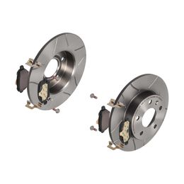 Brembo Bremsensatz-Hinterachse MAX LINE / STANDARD Bremsensatz, Scheibenbremse hinten rechts links Geschlitzt 264mm für KIA GENERAL MOTORS SATURN VAUX