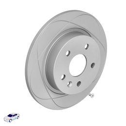 ATE Bremsscheibe PowerDisc hinten rechts links voll 268,0mm für VAUXHALL CHEVROLET OPEL 569072 569074 13502134 24.0312-0188.1