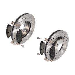 Brembo Bremsensatz-Vorderachse XTRA LINE / STANDARD SK8K0F5164 Bremsensatz, Scheibenbremse vorne rechts links Gelocht/innenbel. 258mm f&uuml;r FORD AUSTRAL
