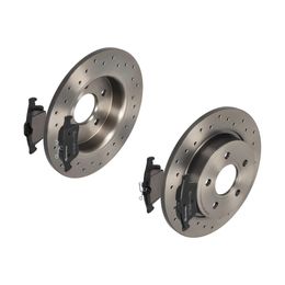 Brembo Bremsensatz-Hinterachse XTRA LINE / STANDARD Bremsensatz, Scheibenbremse hinten rechts links Gelocht 271mm f&uuml;r FORD USA ASIA & OCEANIA MAZDA (C