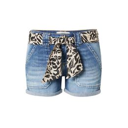 Le Temps Des Cerises Shorts 'BLOOM' Damen Gr&ouml;&szlig;e 31 beige / blue denim / schwarz