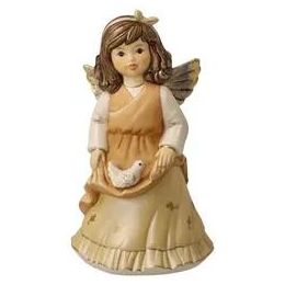 Engelfigur Goebel "Engel - Friedensengel, Weihnachtsdeko, Höhe ca. 14,5 cm", bunt (campagnerfarben, bunt), B:7,5cm H:14,5cm T:8,5cm, Steingut, Dekofiguren, Sammlerfigur, Weihnachtsfigur, Dekofigur aus Steingut