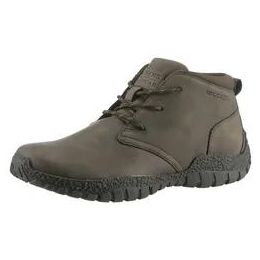 Schnürschuh Dockers BY GERLI, Herren, Gr. 41, braun (dunkelbraun), Nubuklederimitat, Basic, Schuhe, Komfortschuh, Schnürboots mit Warmfutter