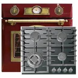 Kaiser Herd-set / Elektro Einbau Backofen EH 6355 RotEm 67L + KCG 6383 Gaskochfeld 60cm
