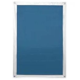 Dachfensterrollo LICHTBLICK ORIGINAL "Haftfix Hitzeschutz Verdunkelung" Gr. 2, blau, B:36cm H:71,5cm, Polyester, Rollos, mit Thermobeschichtung