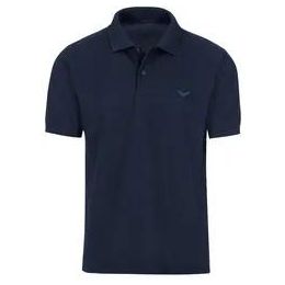 Poloshirt TRIGEMA "TRIGEMA Poloshirt DELUXE Piqué", Baby, Gr. 92, blau (navy), 100% Baumwolle, Shirts