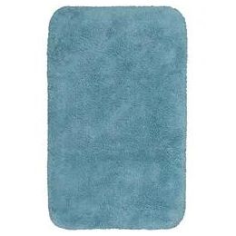 Badematte Wecon Home BASICS "Ole WB-2721", blau (blau,grau), H:20mm, Baumwolle, Badematten, 100% Baumwollflor, waschbar, einfarbig, Badezimmerteppich